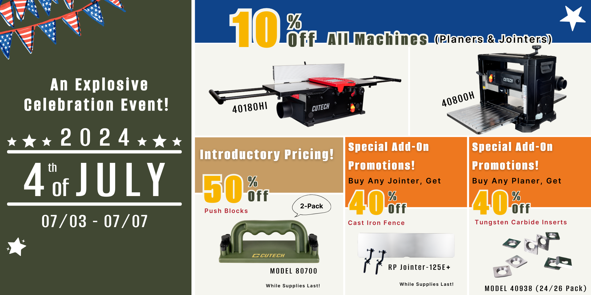 CUTECH Tools Official Site - Best Benchtop Jointers & Planers