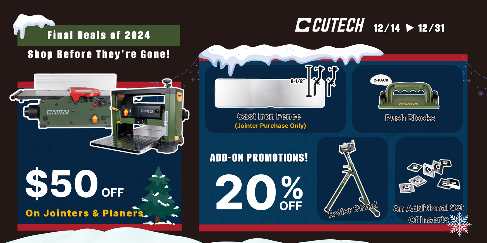 CUTECH Tools Official Site - Best Benchtop Jointers & Planers