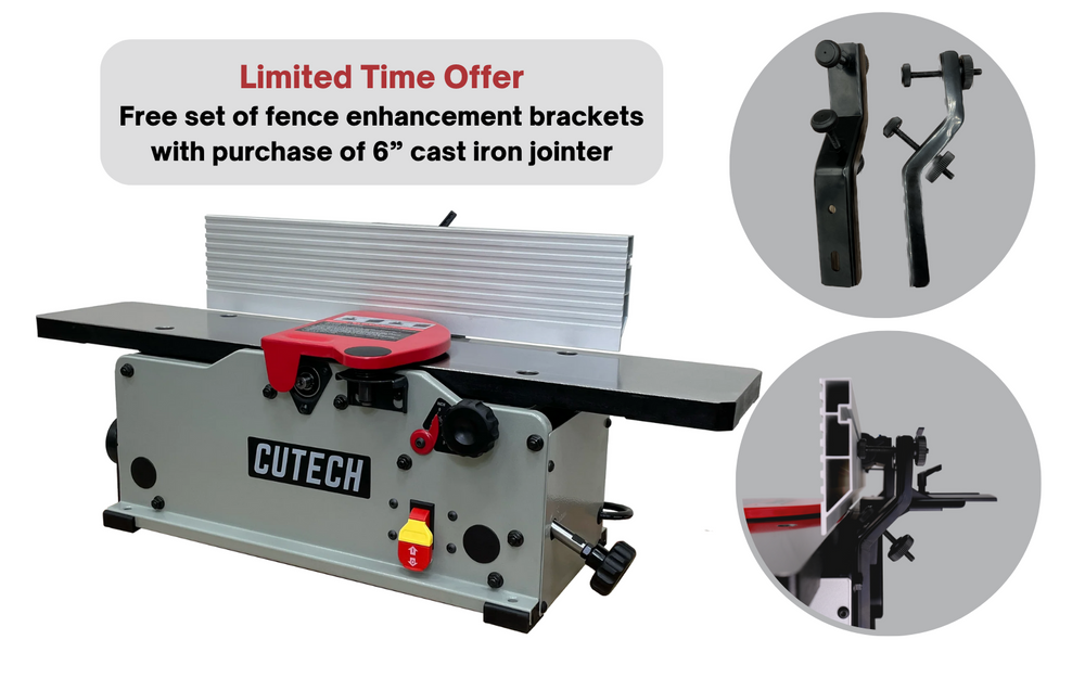 Benchtop Jointer with Spiral Cutterhead